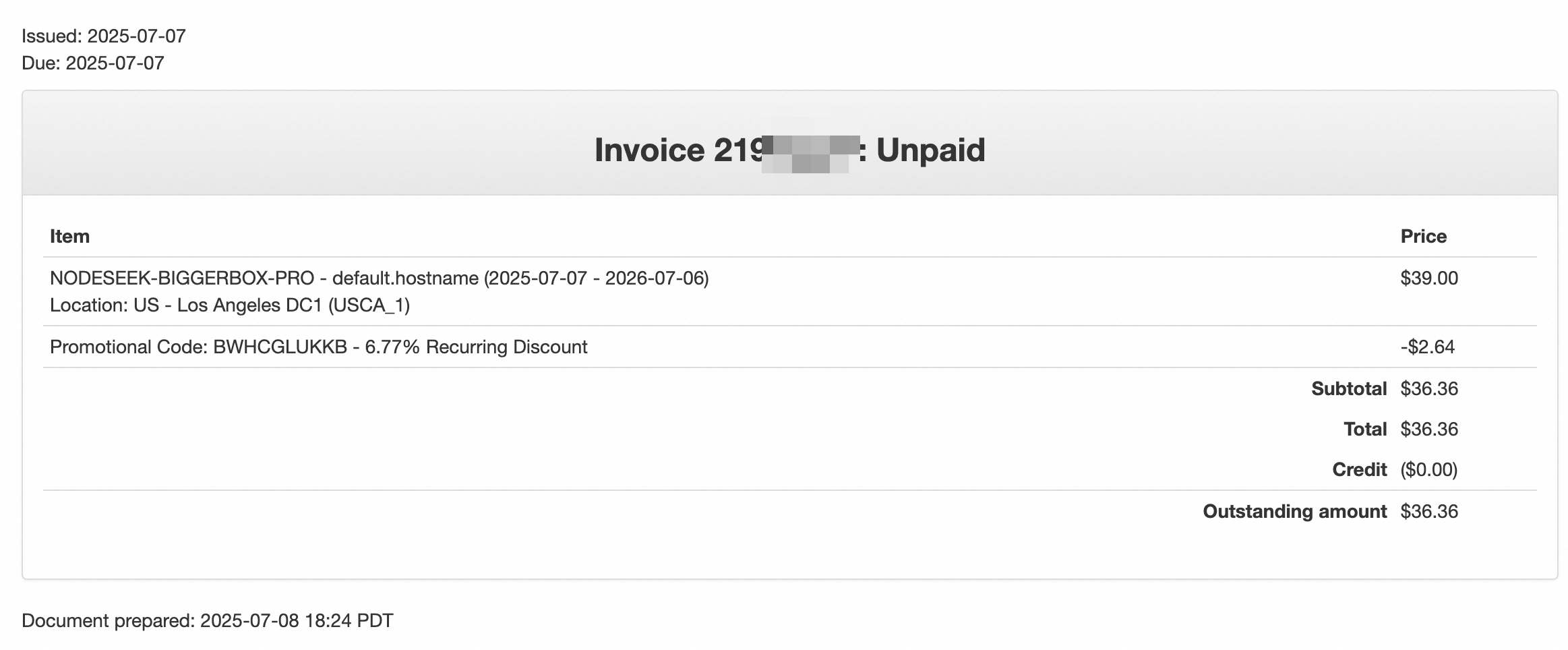 【没送出去 订单关了】outlook 原油 搬瓦工 BIGGERBOX-PRO 订单
